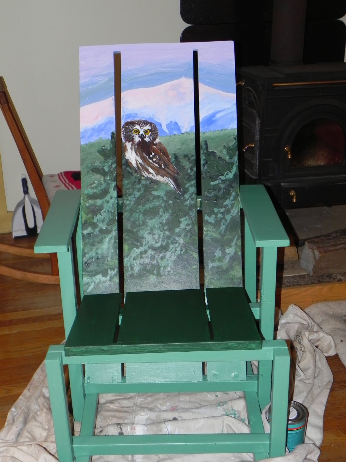 Birchtree Studio: Saw Whet Owl Chair