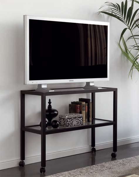 muebles de forja: MESAS TV FORJA CON RUEDAS