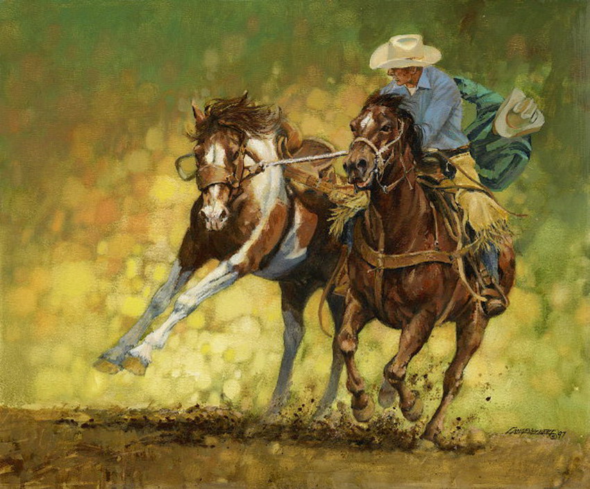 Historia y evolución de la pintura artística : Domando al Caballo ...