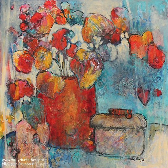 Daily Painters Abstract Gallery: Abstract Still Life Flower Art ...