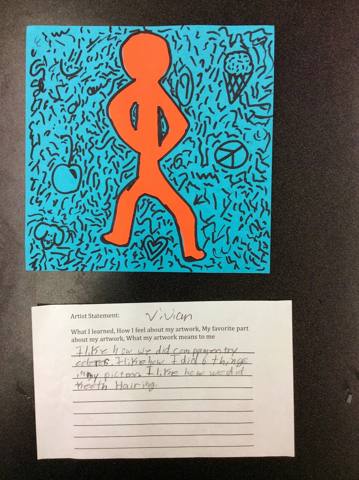 Ms. Curry's Art Room : 3rd Grade Keith Haring Figures