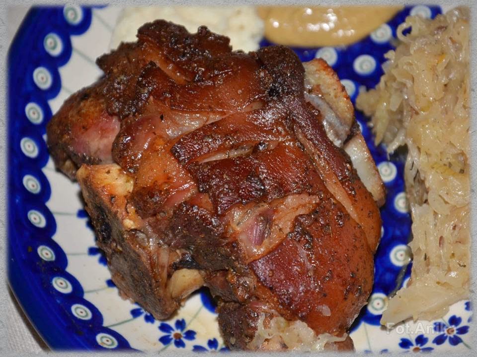 Domowa kuchnia Aniki: Golonka pieczona w rękawie