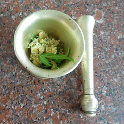 Happy Ugadi with Bevu Bella (Neem Jaggery) and Mangai Pachadi(Mango Jam)