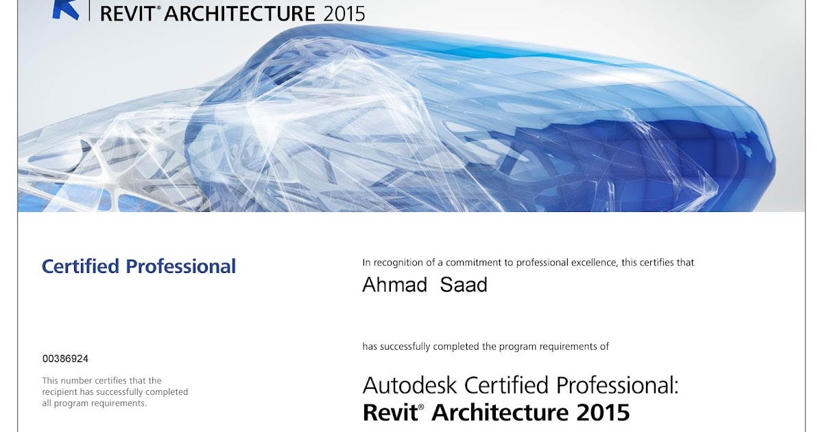 Ahmed HALIM: My REVIT Professional User Certification