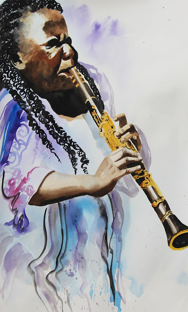 Art of the Day: Blue Clarinet