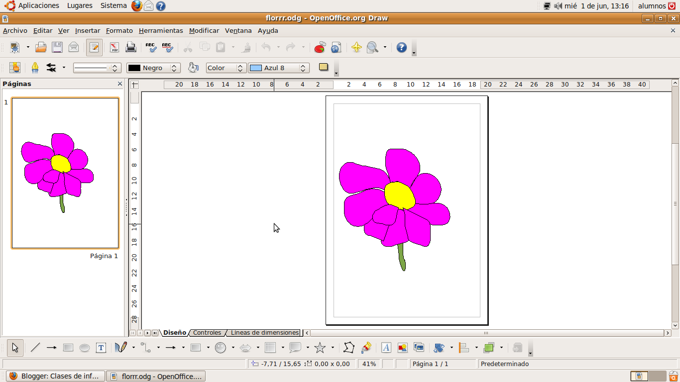 Clases de informática: Open Office(Draw)