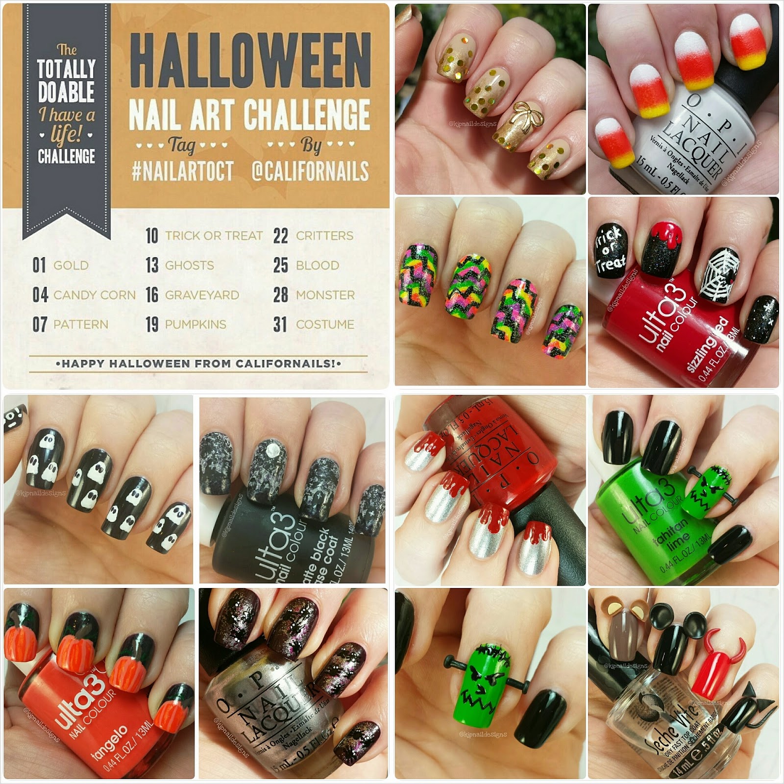 KJP Nail Designs: Catch up on Nail art challenges