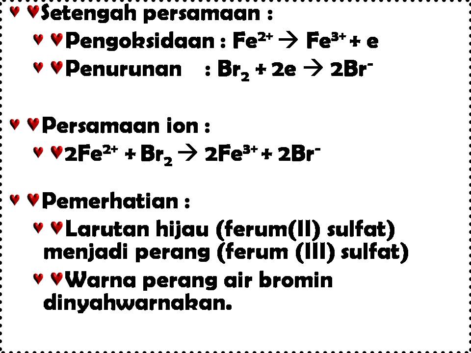 cikgu zai.kimia: PENUKARAN ION FERUM(II) KEPADA ION FERUM (III) DAN ...
