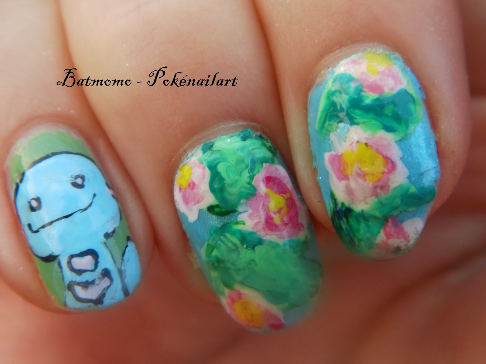 Pokénailart: Pokémon Nail art - Axoloto / Wooper