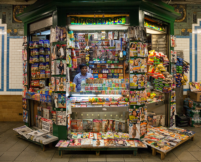 James and Karla Murray Photography: Classic newsstand in the #subway ...