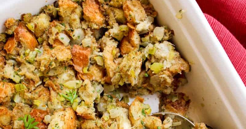 Super Simple Traditional Stuffing | The Two Bite Club