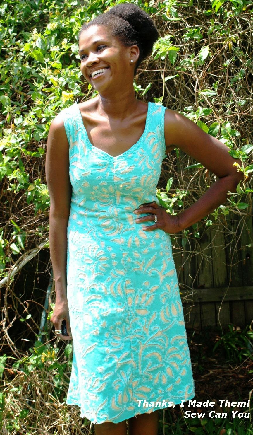 Thanks! I made them!: My Alabama Chanin Short Fitted Tank Dress is ...