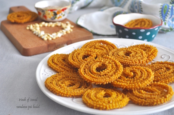 Pinch Of Swad - taste that hits the spot!: Chakli (soft and mildly crunchy)
