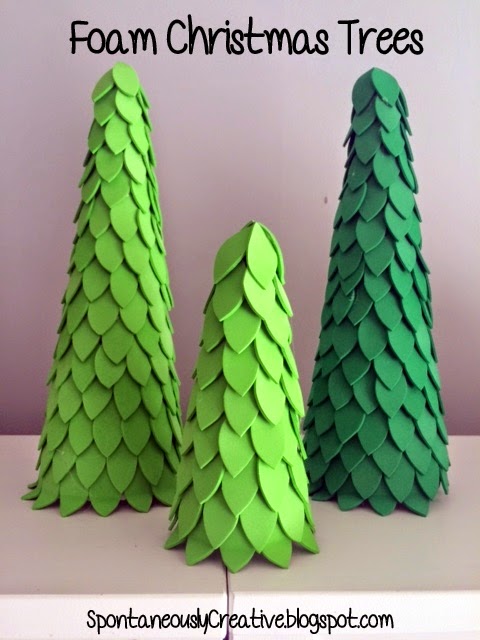 Spontaneously Creative: Foam Christmas Trees
