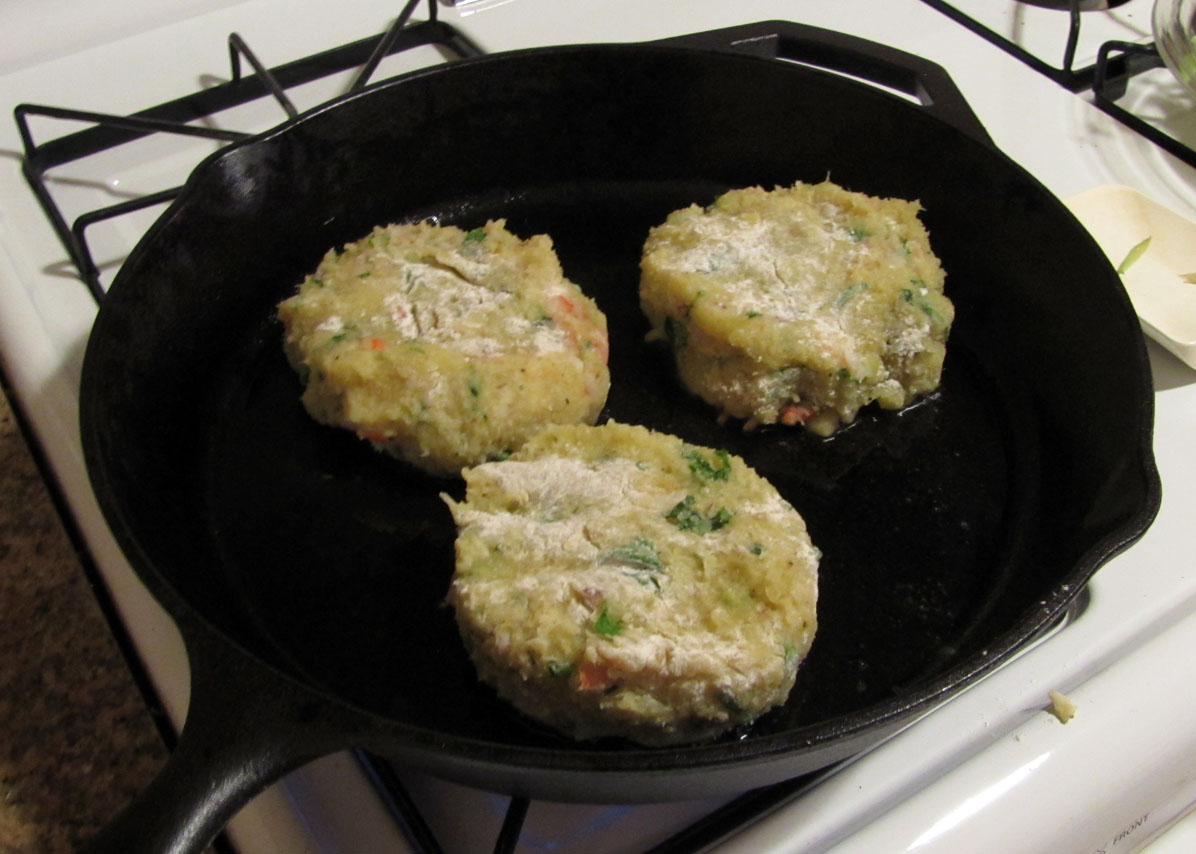 Smells Like Food in Here: Shrimp and Sweet Potato Cakes with Chayote ...