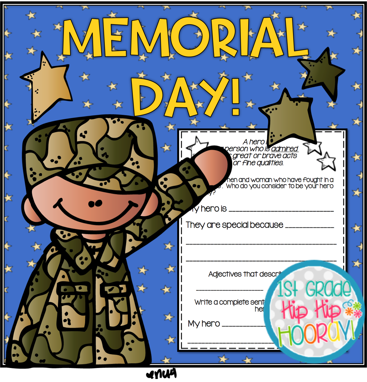 1st Grade Hip Hip Hooray!: Memorial Day