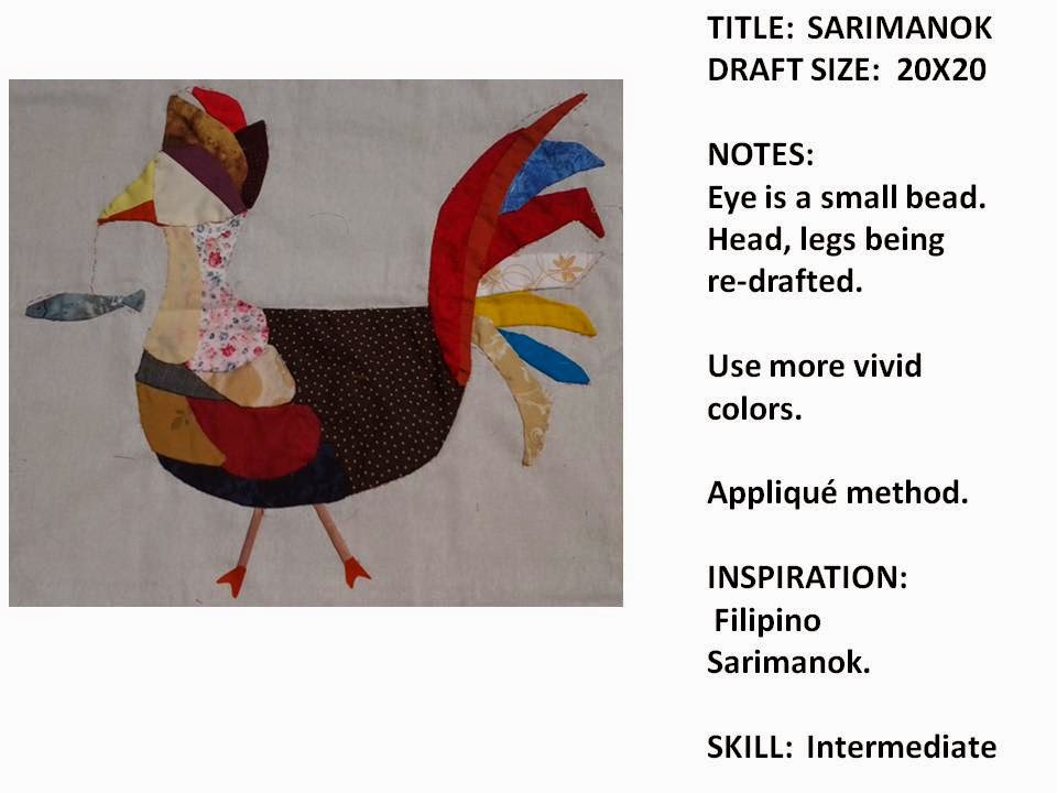 QUILTING AT HOME IN SIAM: Sarimanok