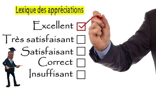 Lexique des appréciations portées sur les bulletins