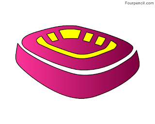 FourPencil: How to draw a Stadium for kids - step by step