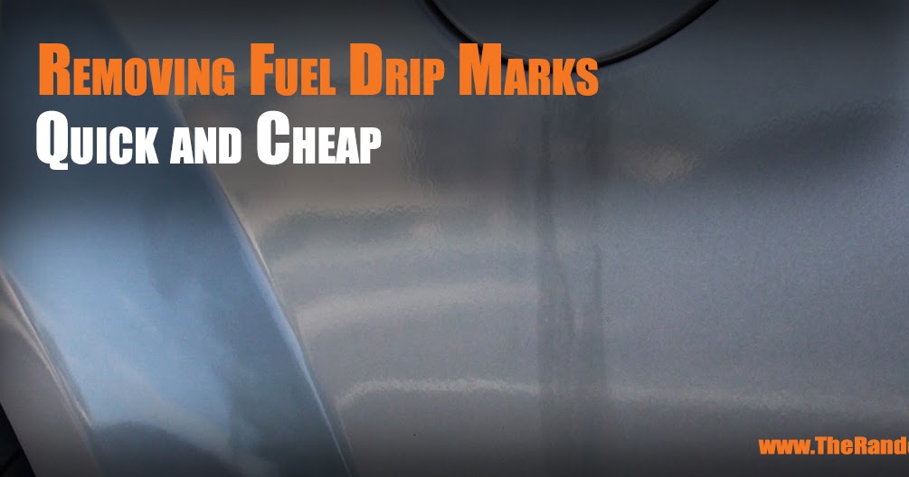 Removing Fuel Drip Marks