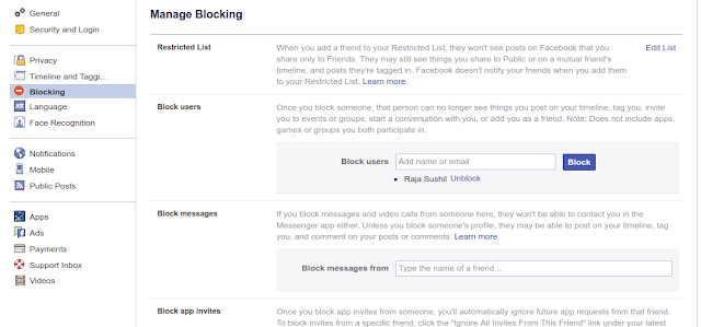 How to Unblock Someone in Facebook ~ How to Facebook