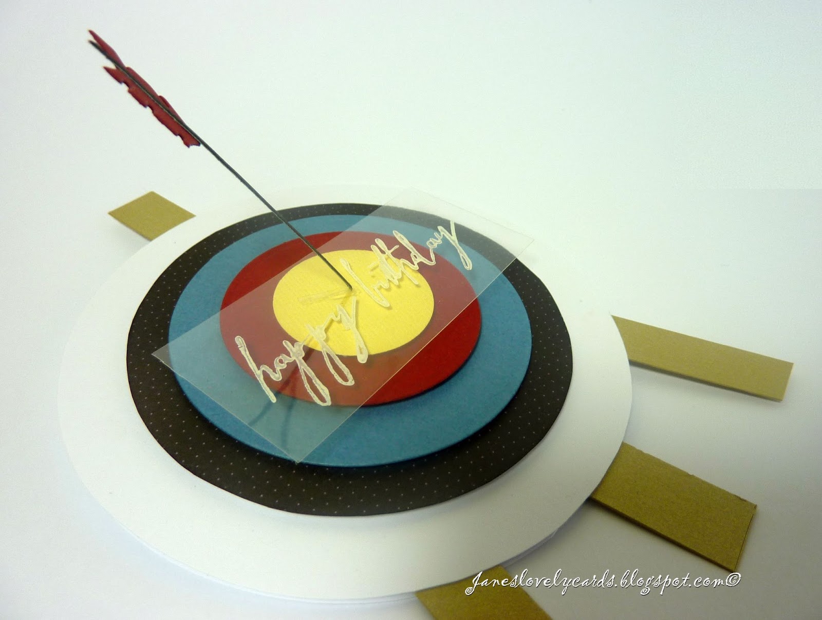 Jane's Lovely Cards : Archery Birthday Card