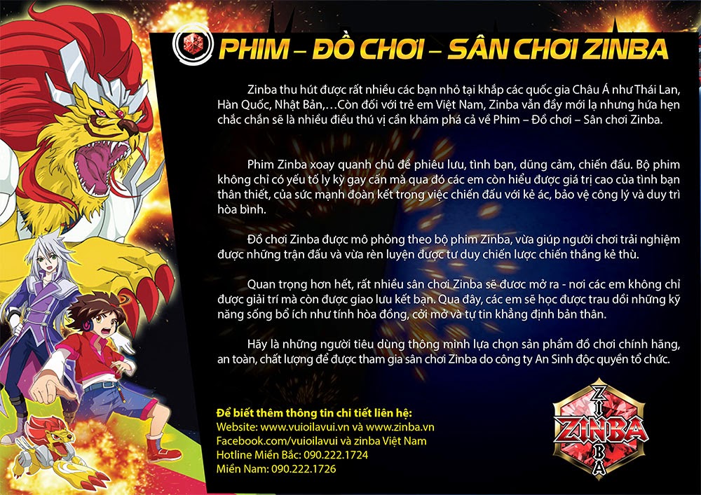 Zinba Việt Nam: Đồ chơi Zinba - Xuất trận Zinba