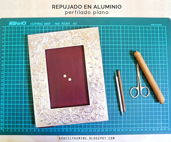 Técnica perfilado plano en el repujado en aluminio | Aracelyasmine ...