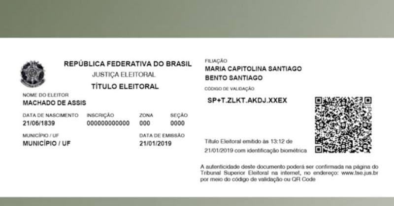 Novo título de eleitor terá código para confirmar autenticidade ...