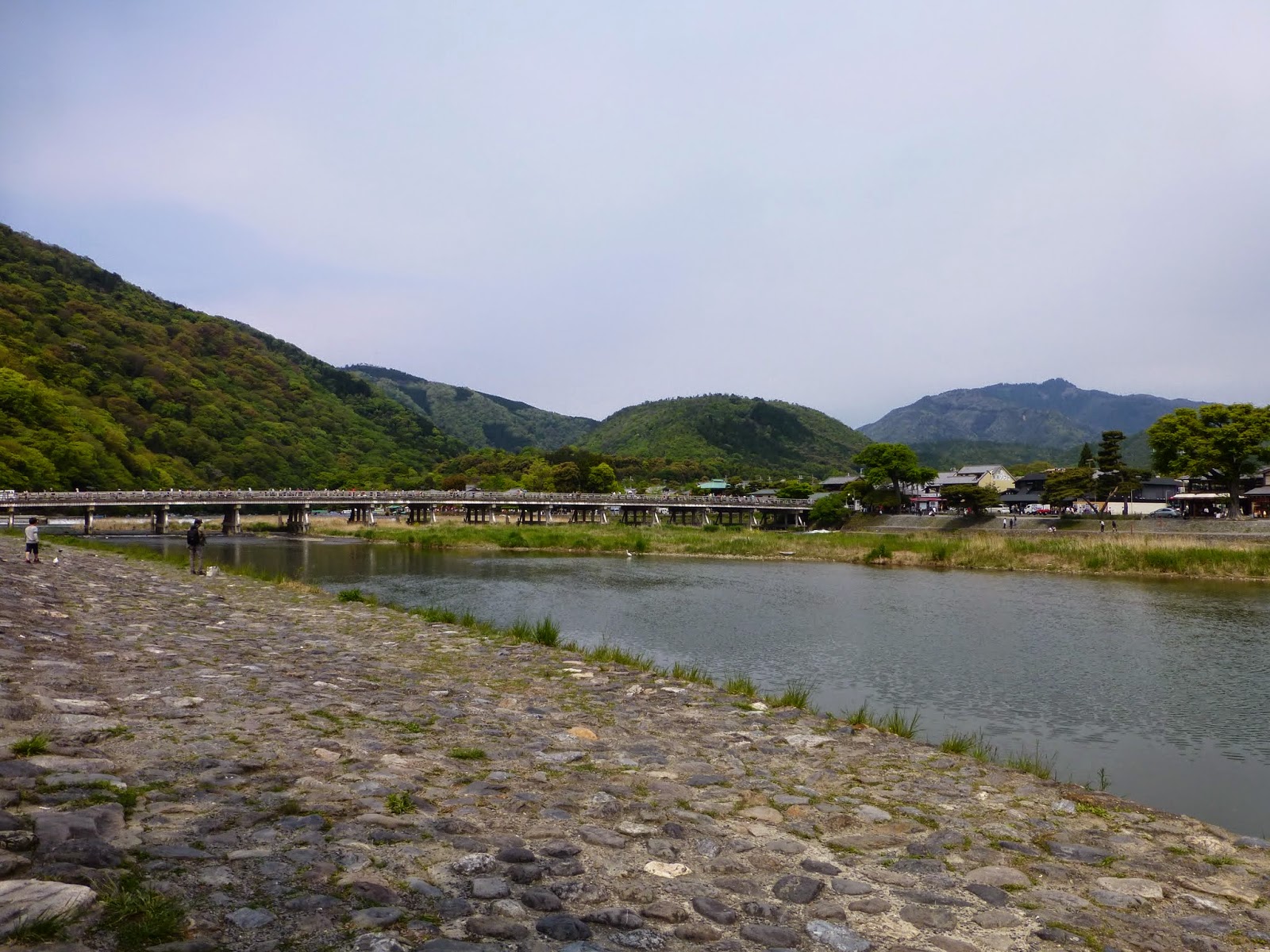 Chaos and Kanji: Kyoto's Hozugawa River and Kameyama Koen