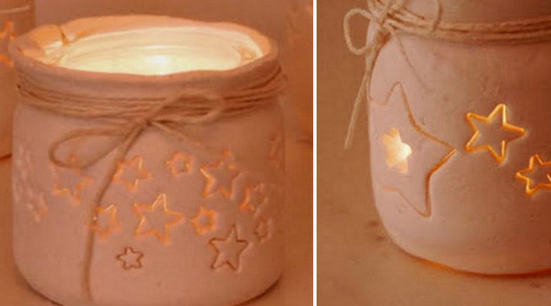 DIY Xριστουγεννιάτκα Κηροπήγια με Έτοιμο Πηλό | SOULOUPOSETO