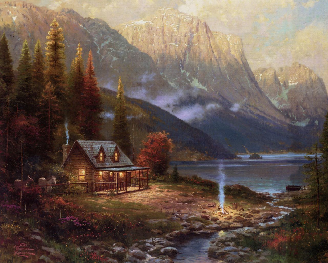 Selección de Paisajes variados de Thomas Kinkade