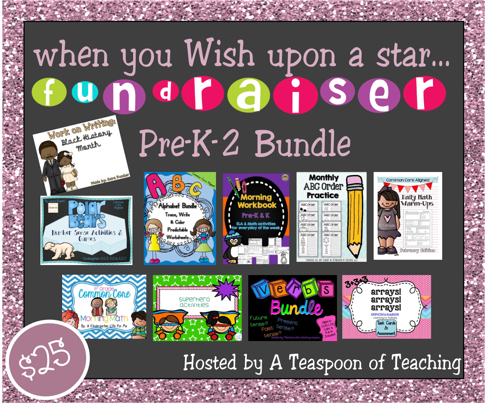 A Teaspoon of Teaching: Make a Wish Fundraiser Bundles and GIVEAWAY