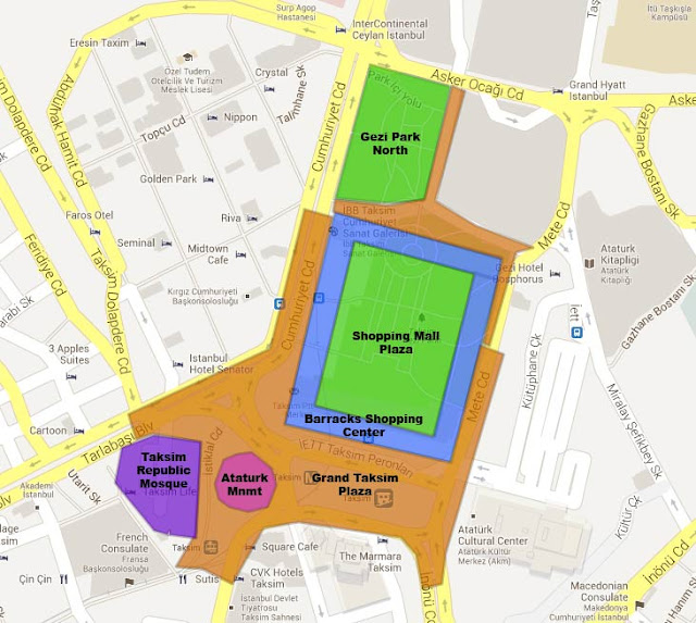 The Geography of Taksim Square