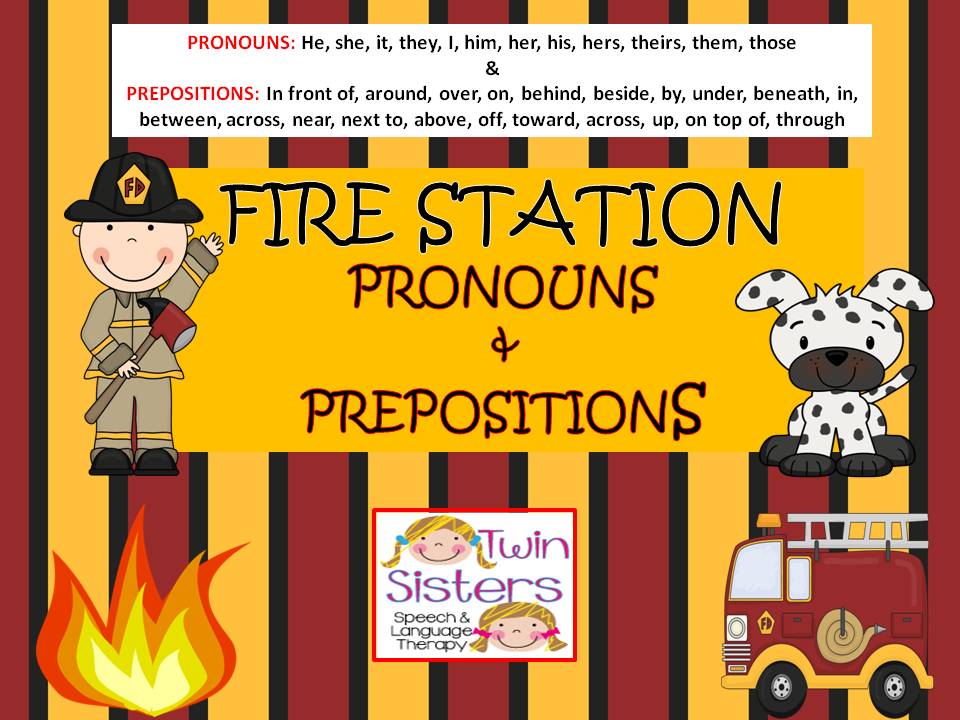 Twin Speech, Language & Literacy LLC: Giveaway of our Fire Station ...