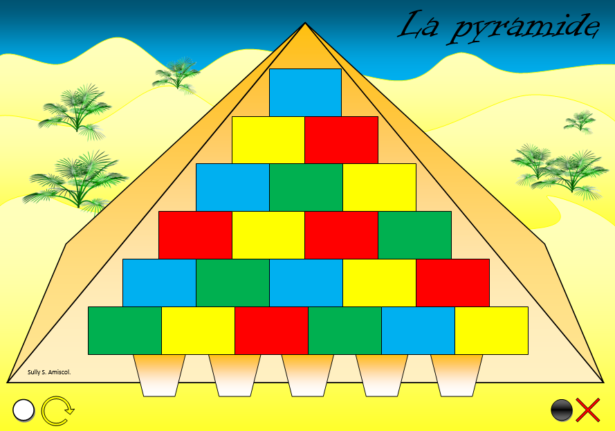 Amiscol: Jeux de dés : " La pyramide