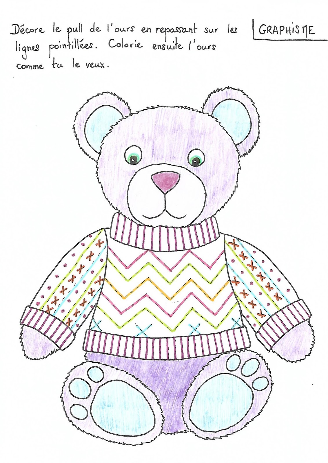 La classe du chat à lunettes: Graphisme décoratif