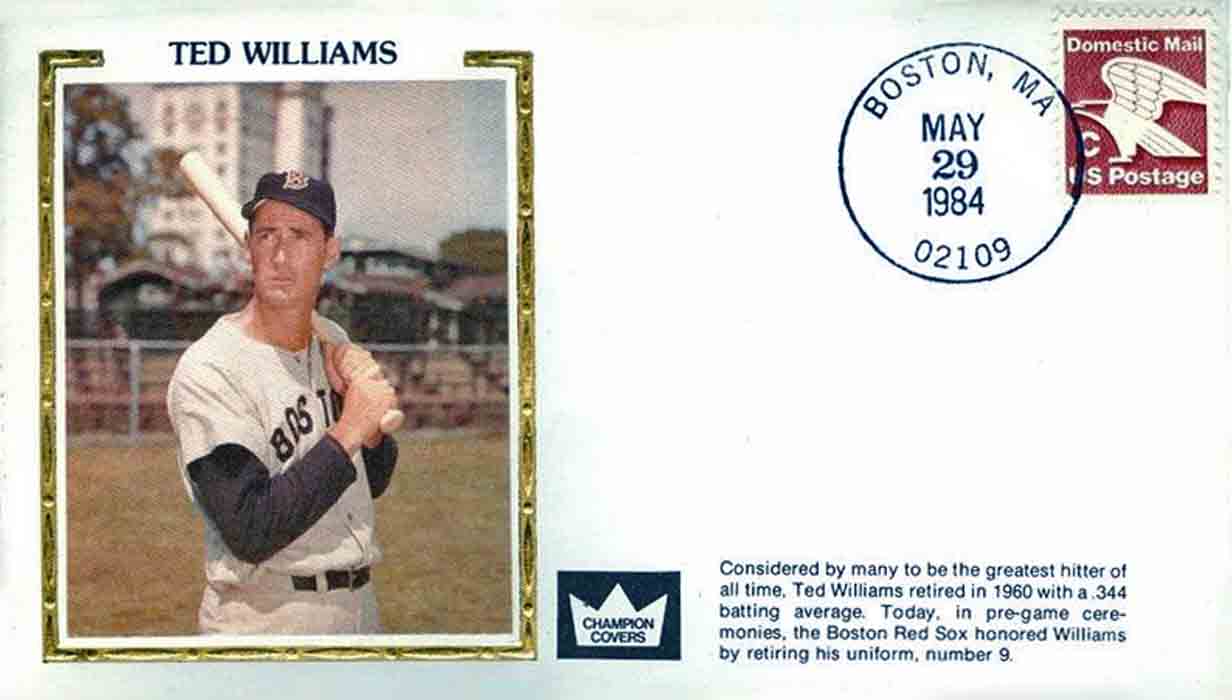 Baseball Stamps & Postmarks: Ted Williams