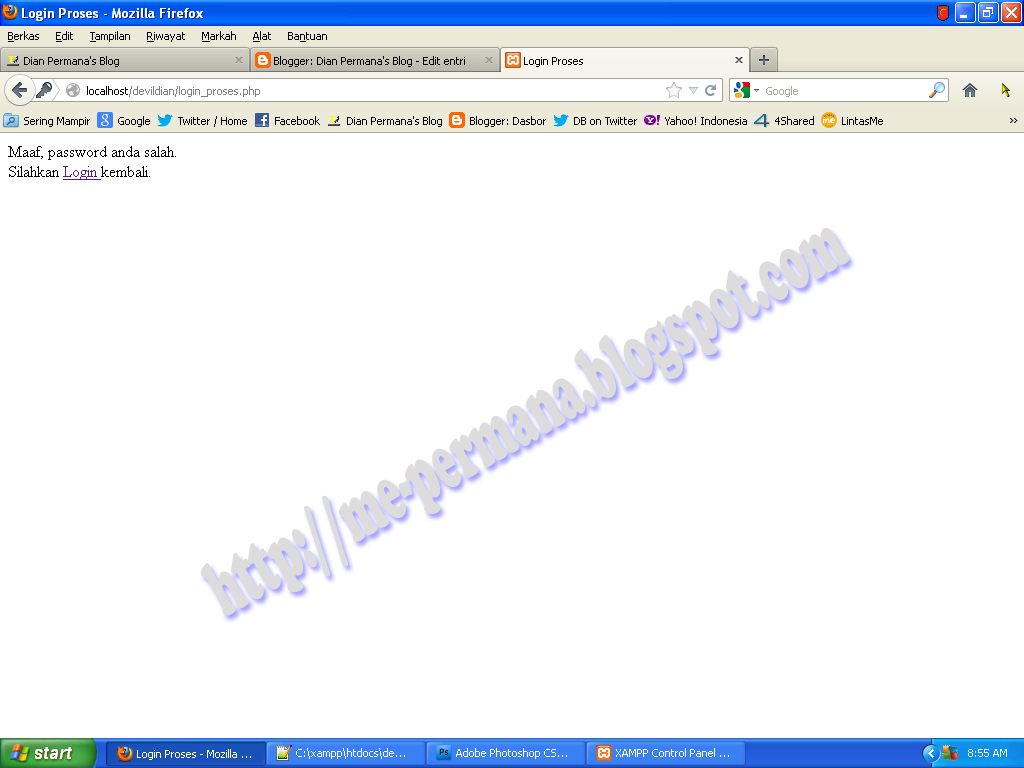 Tutorial Lengkap Membuat Form Login Dan Logout Dengan Php Dan Mysql Dian Permanas Blog