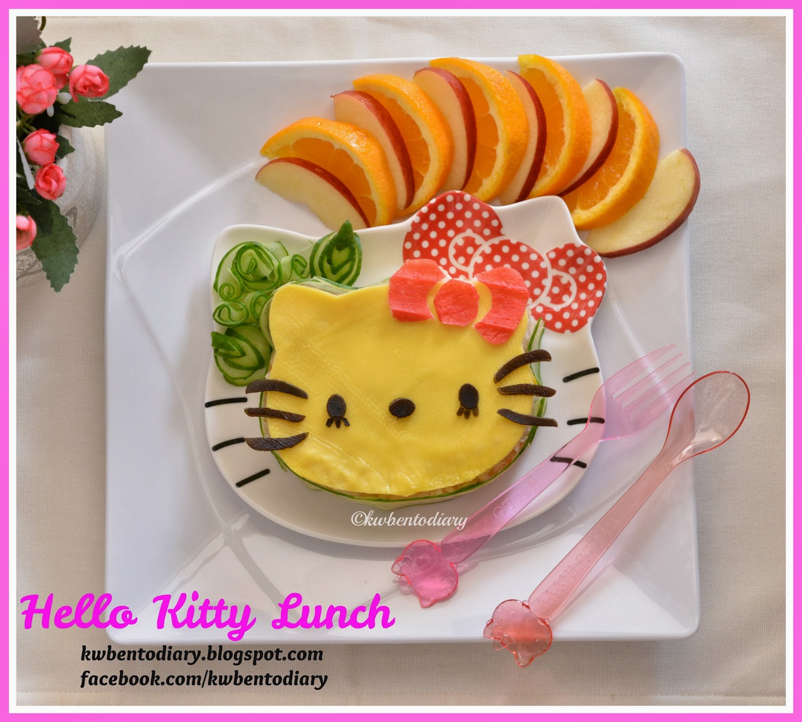 Karenwee's Bento Diary: Hello Kitty Moods~Breakkie & Lunch