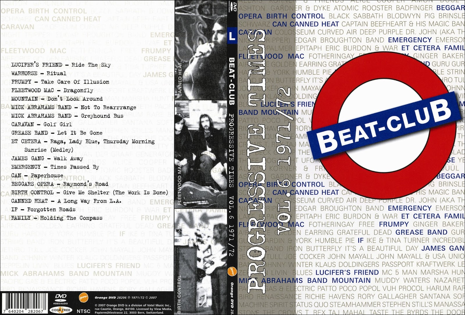 BANCA DO ROCK Rock Concert DVD: 2430 - DVD - BEAT CLUB 1971/72 - BOOTLEG