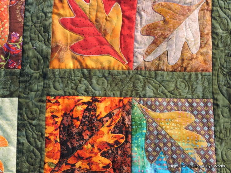 Night Owl Quilting & Dye Works: Turning Leaves