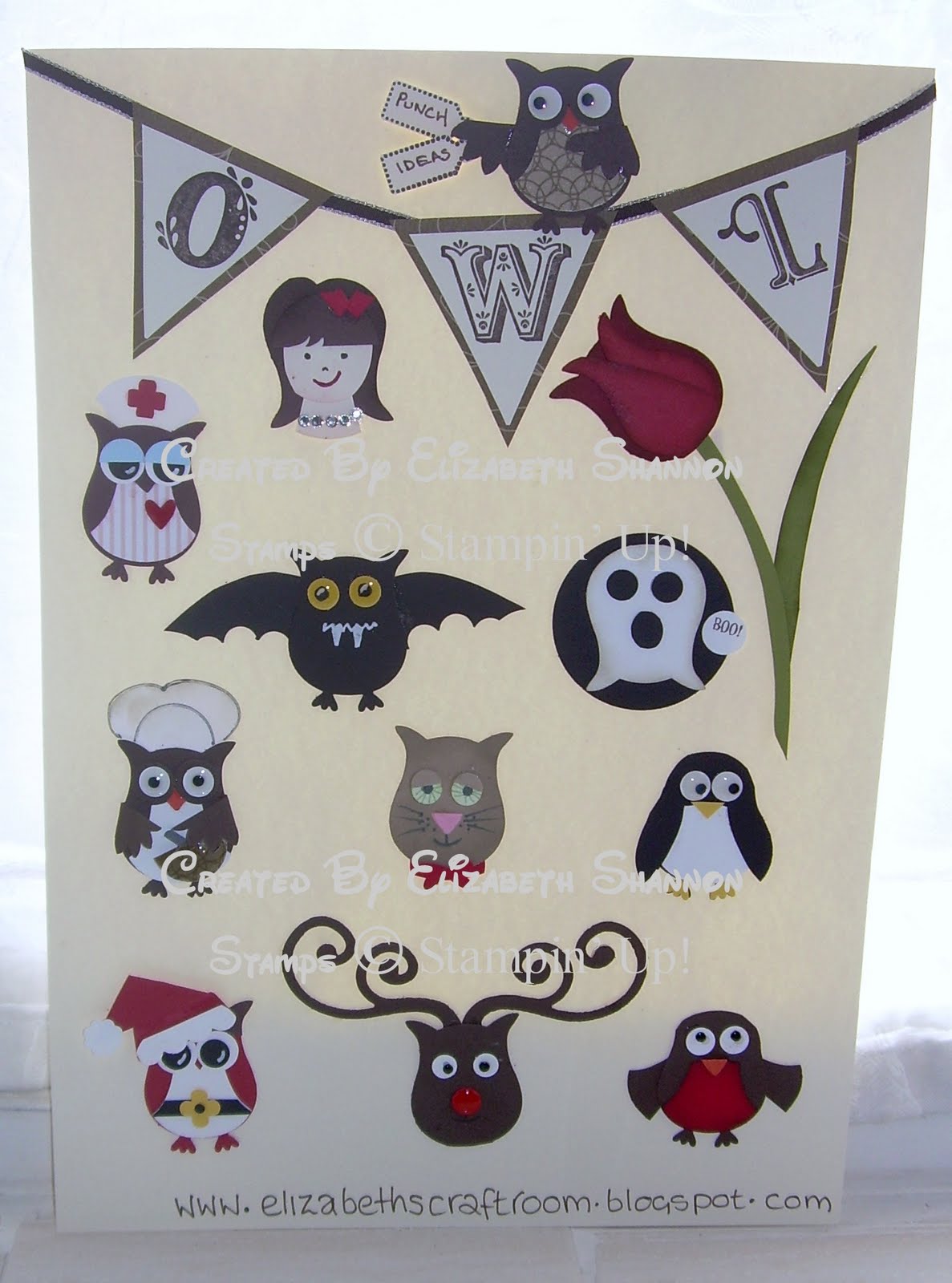 elizabeth's craft room: Owl Punch Ideas