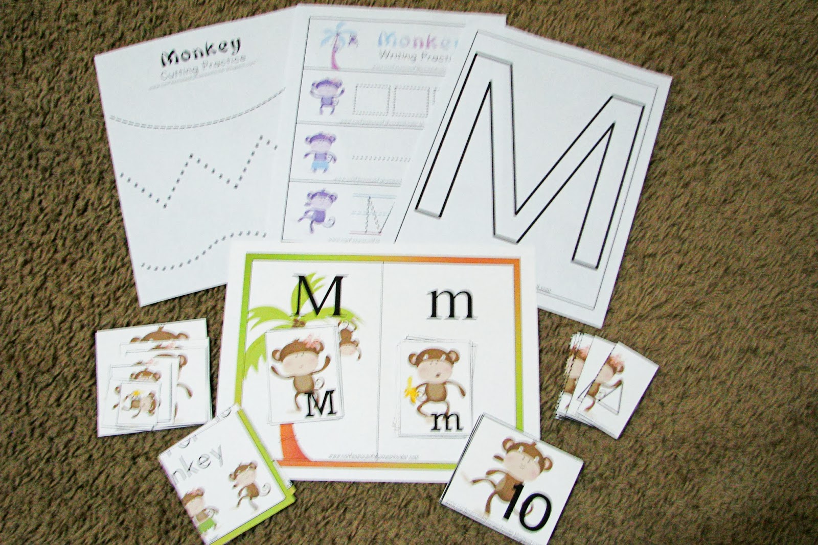 Mommy's Little Helper: Letter M/Monkey Theme
