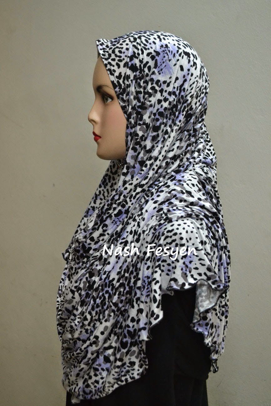 Nash Fesyen: Shawl Instant Lycra Bercorak