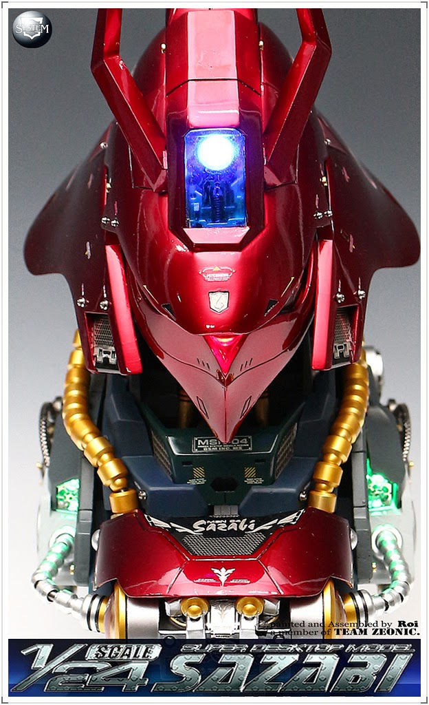GUNDAM GUY: 1/24 Sazabi Head - Painted Build