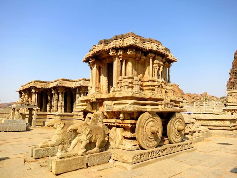 Just A Car Guy: The stone chariot of Hampi India, depicting a elephant ...