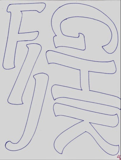 Abecedario de Letras Alargadas | Moldes Gratuitos