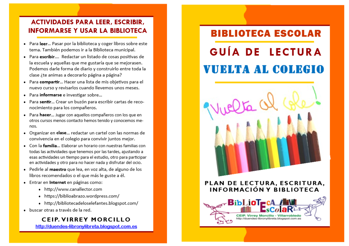 DUENDES LIBRÓN Y LIBRETA: Lecturas para la vuelta al cole
