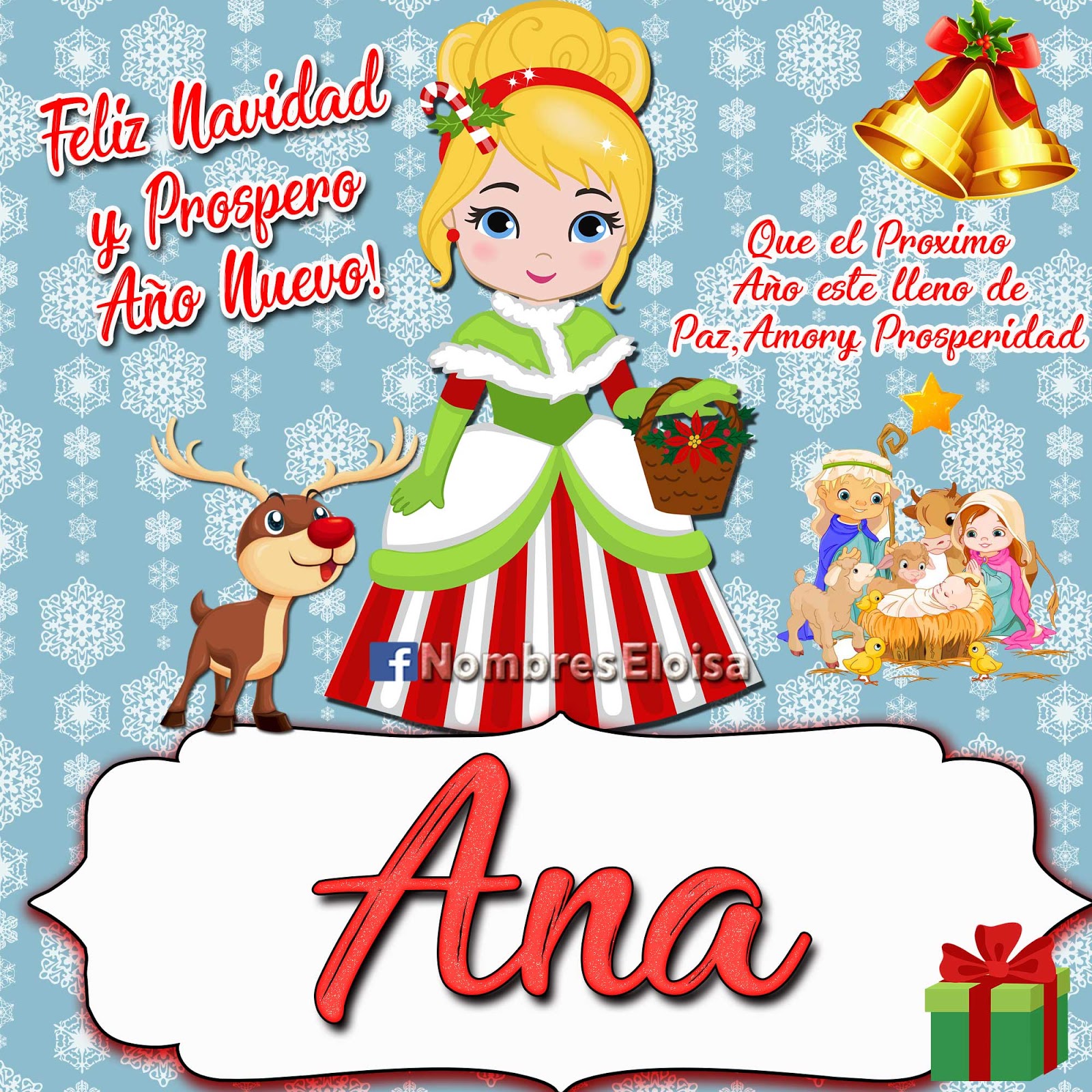 Nombres con frase de navidad 1